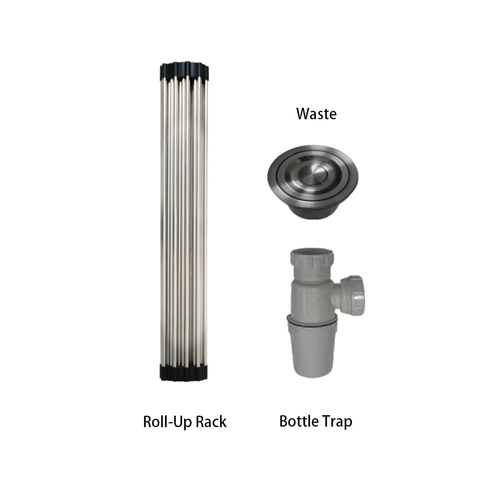 Esfera EKS-5445-NSS Stainless Steel Embossed Nano Kitchen Sink | Bacera